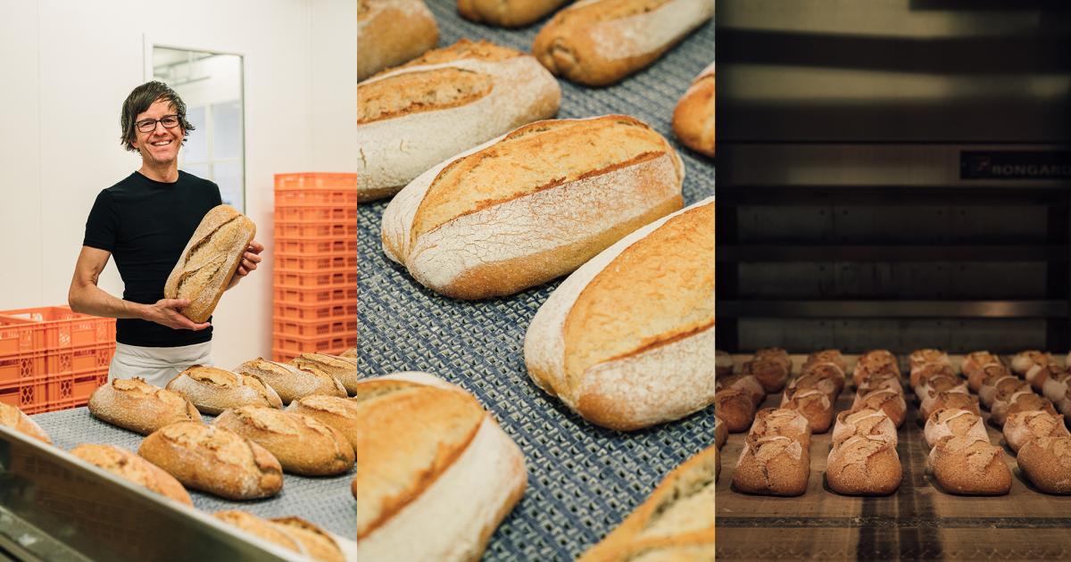 Biologische bakker Menno bakt zuiver brood met slechts een paar ...